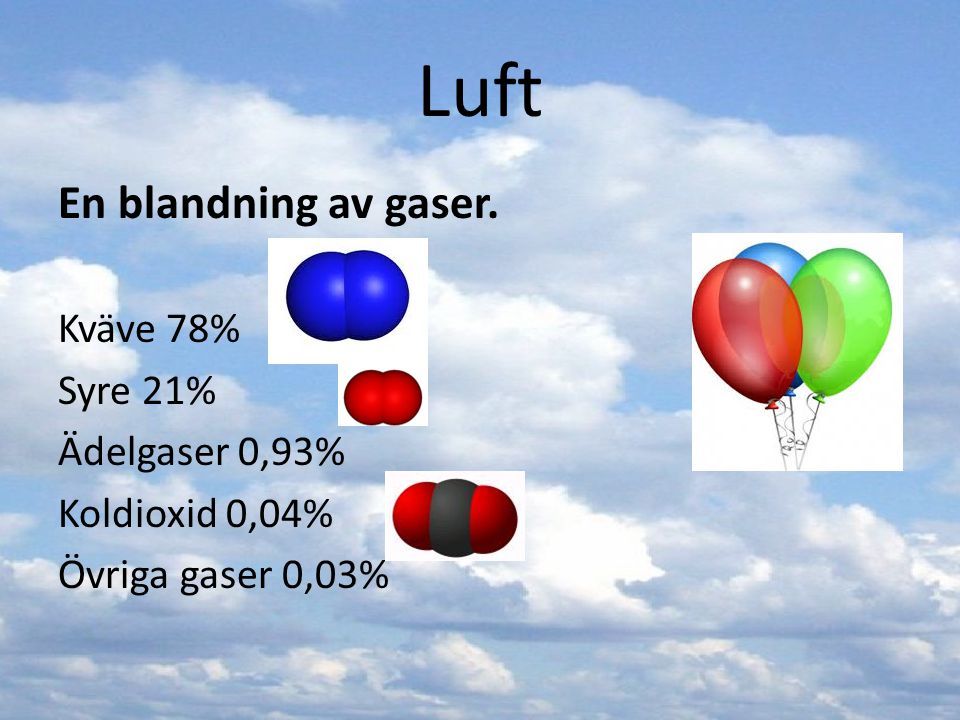 Skolbanken · Luftens egenskaper