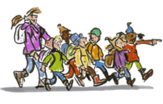 Skolbanken · Gemensam utflykt för de blivande förskoleklassbarnen