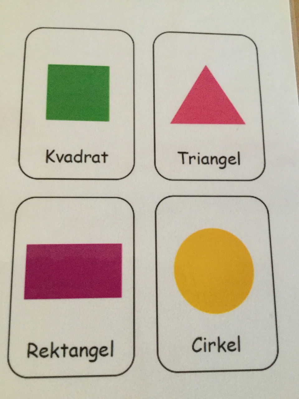 Skolbanken · Former: Kvadrat-Cirkel-Triangel-Rektangel