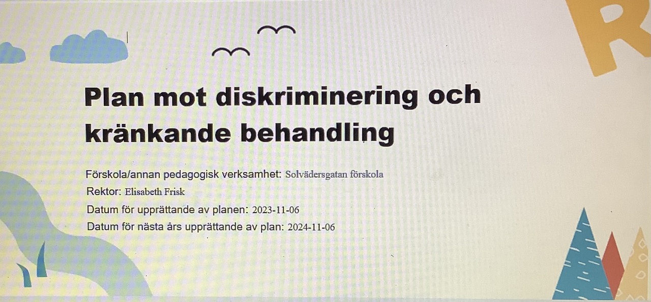 Skolbanken · Plan mot diskriminering och kränkande behandling PDK Skolbanken · Plan mot diskriminering och kränkande behandling PDK