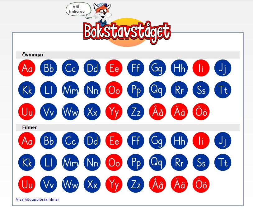 Skolbanken · Bokstavståget