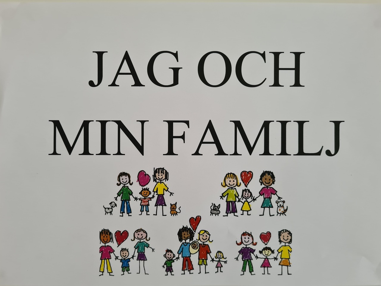 Pedagogisk planering i Skolbanken: Jag och min familj