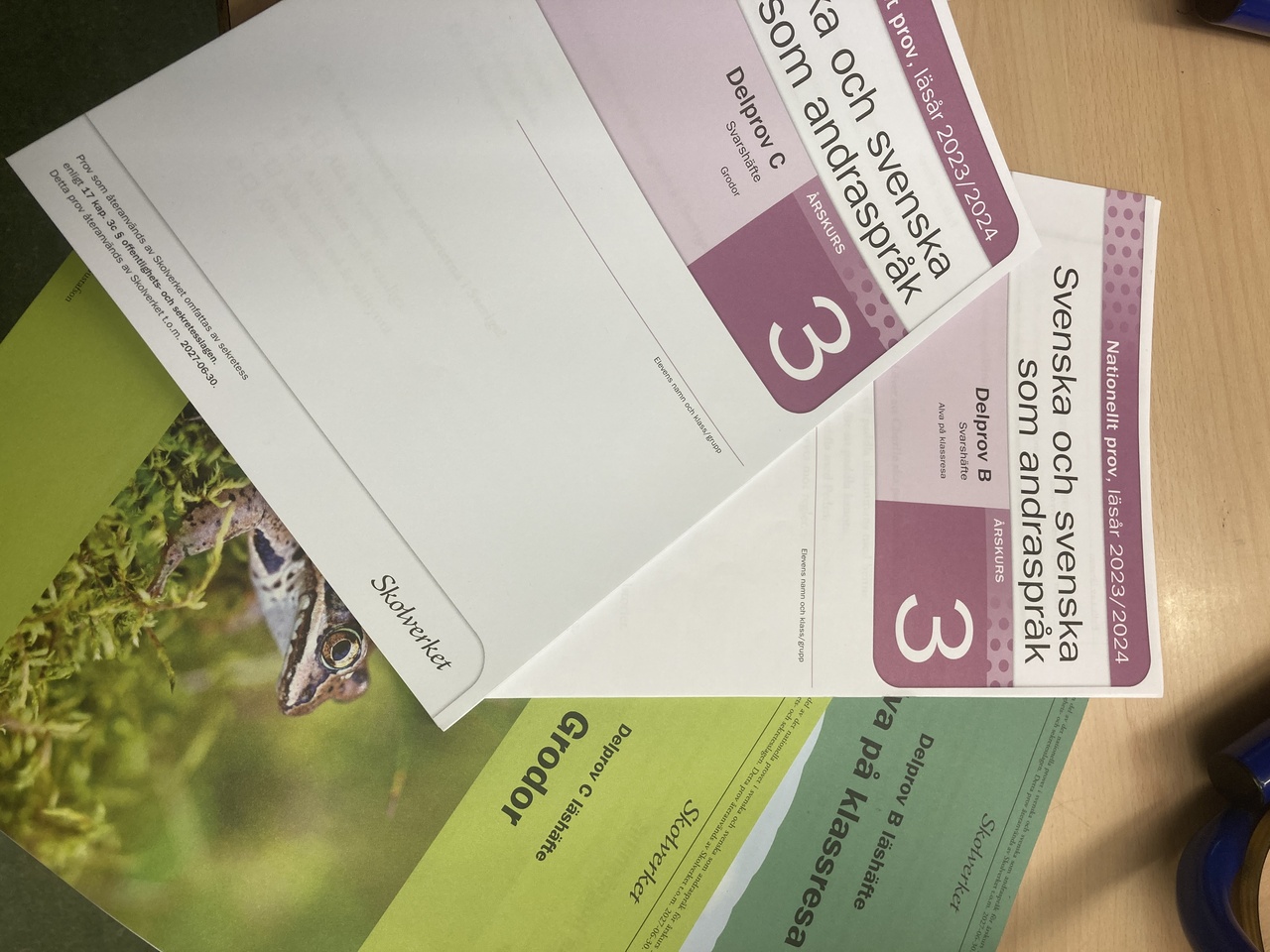 Skolbanken · Nationella prov åk 3 Sv och SvA 2024