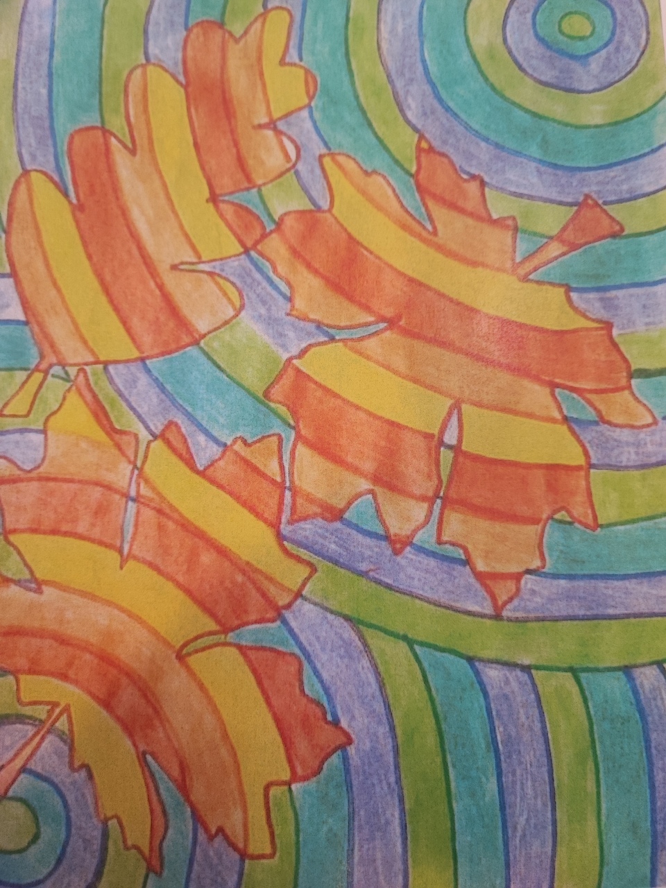 Pedagogisk planering i Skolbanken: Bild i fritidshemmet - höstlöv