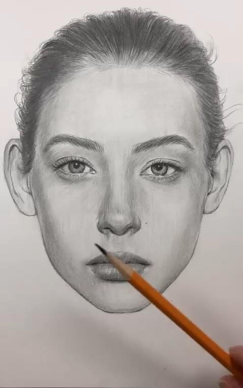 Skolbanken · Bild - Porträtt i blyerts årsk 5