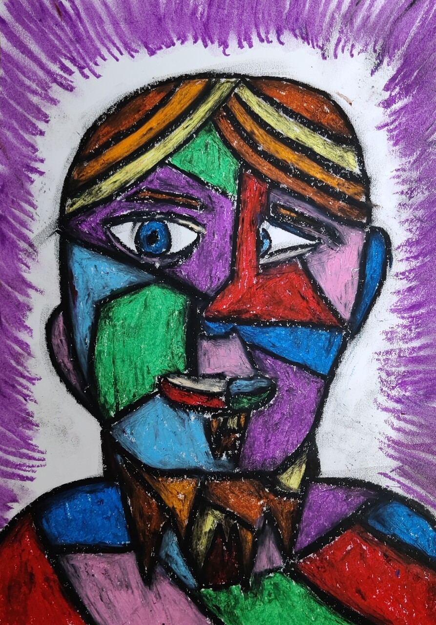 Skolbanken · Självporträtt med Picasso