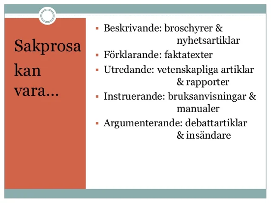 Skolbanken · Sakprosa - träning för att lära sig mer