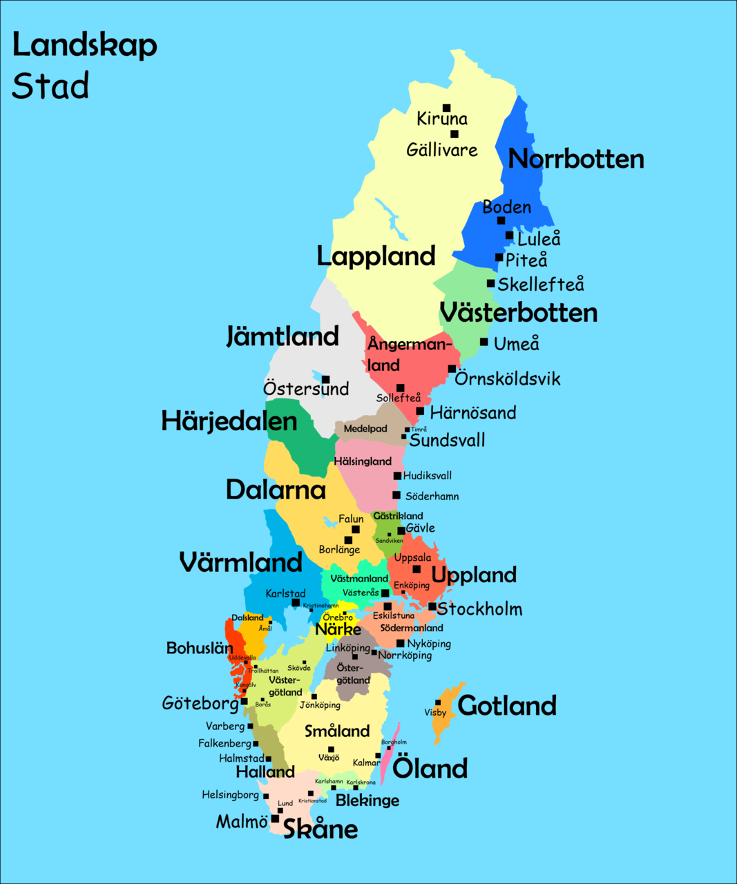 Skolbanken · Geografi - Sverige/Norden