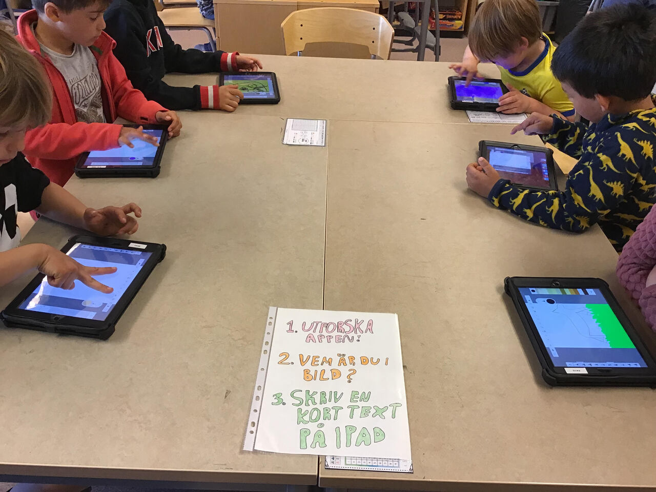 Skolbanken · Digitalt bildskapande med en ritapp på Ipad