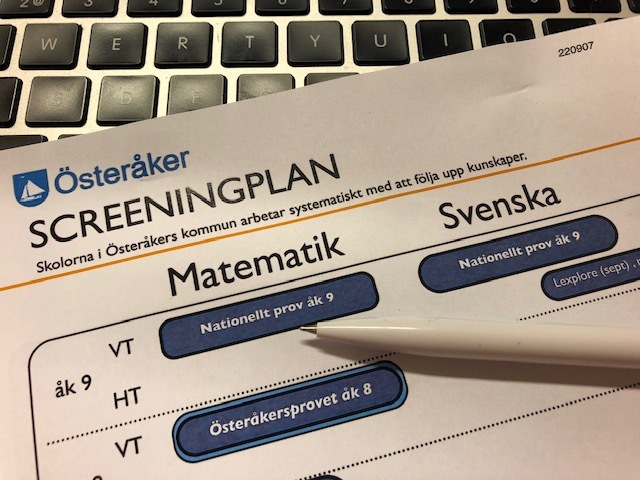 Skolbanken · Åk 4 screeningplan: svenska och matematik