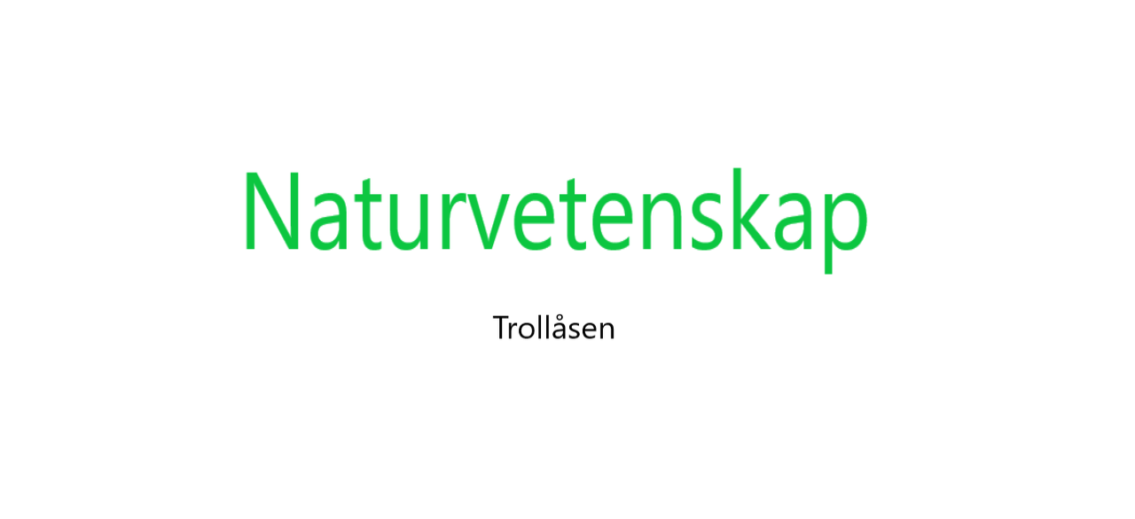 Skolbanken · Naturvetenskap