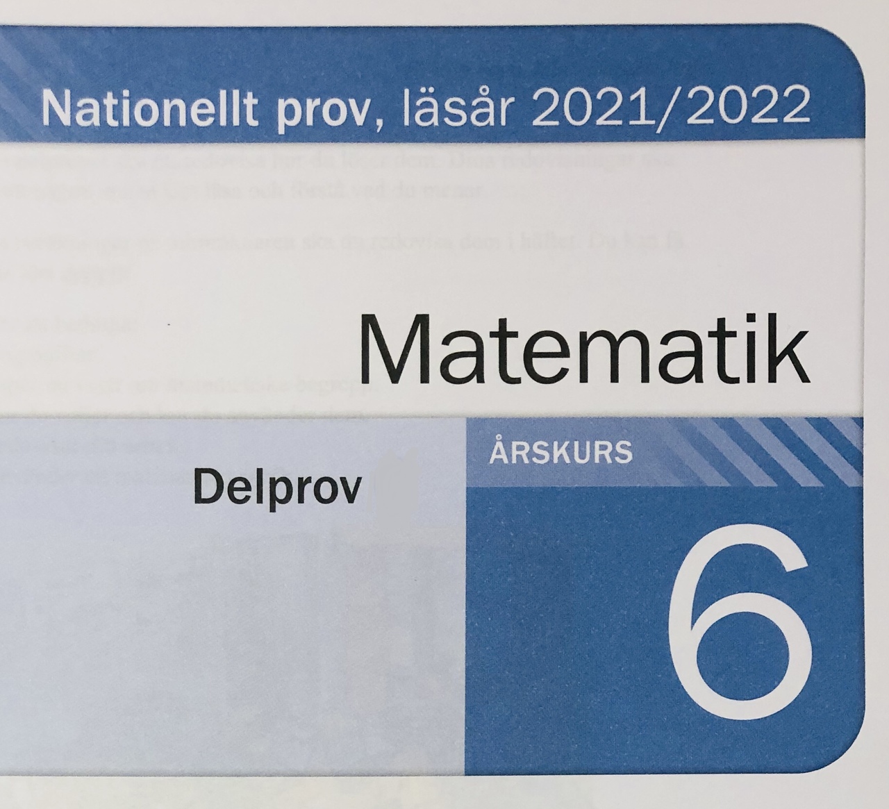 Skolbanken · NP Matematik åk 6 2021/2022