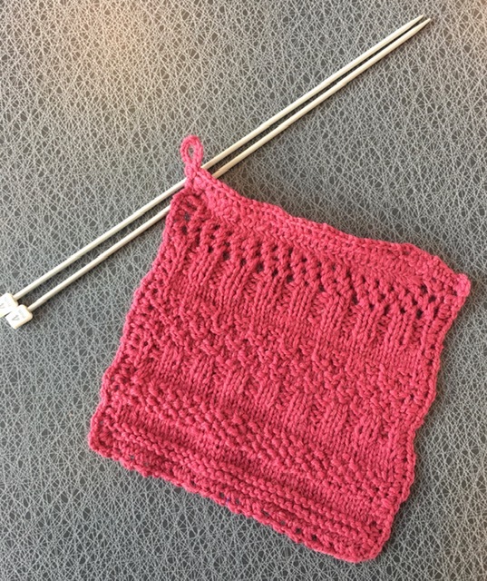 Skolbanken · Stickning och virkning