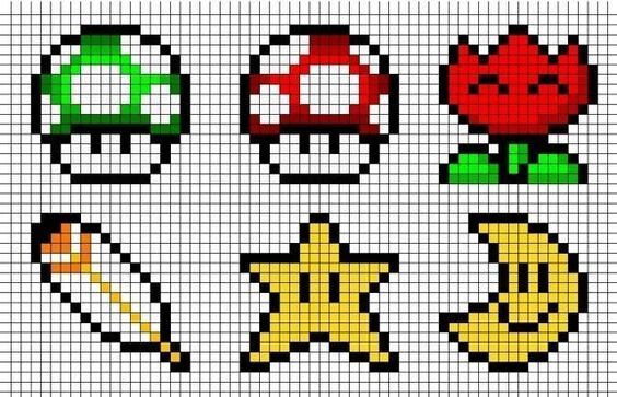 Skolbanken · Mario-bana i pärlor - Fritids