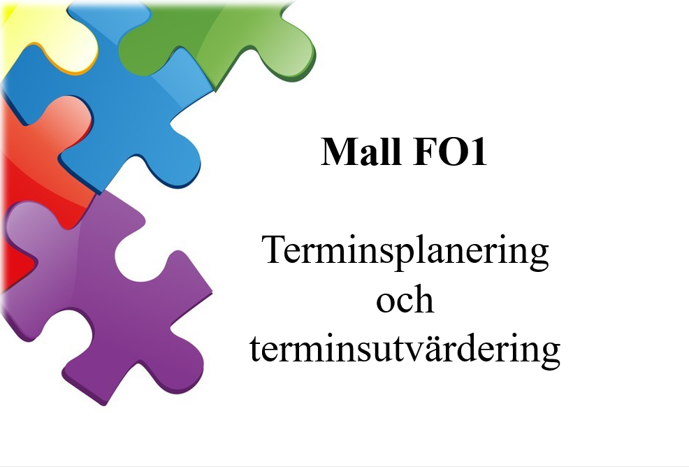 Skolbanken · Terminsplanering och terminsutvärdering
