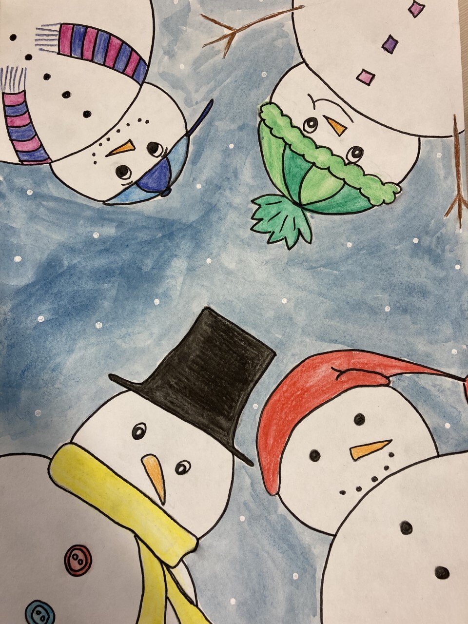 Skolbanken · Vinterbilder