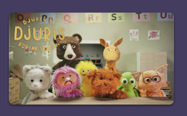 Skolbanken · Djuren på djuris börjar skolan