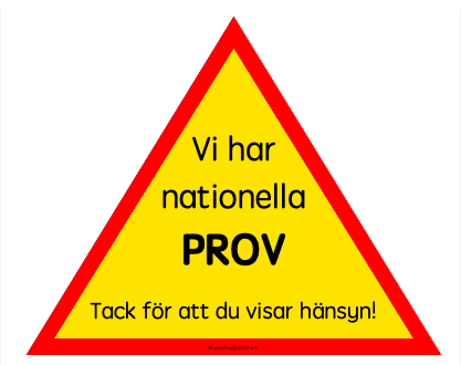 Skolbanken · Detaljplanering Nationella prov