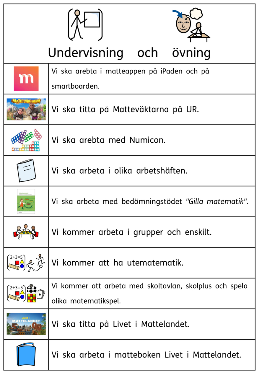 Skolbanken · Terminsplanering matematik höstterminen 2023