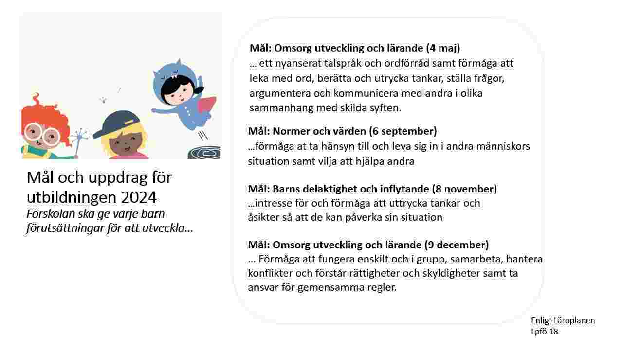 Skolbanken · TRUMMAN -Utbildningsplan för förskolorna team Linné