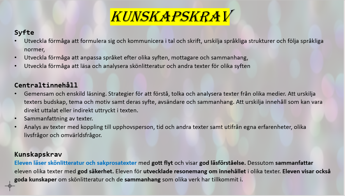 Skolbanken · Litteraturhistoria + poesi