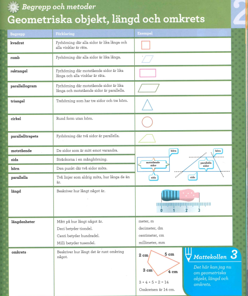 Skolbanken · Kapitel 2 - Skala, volym och cirkeln