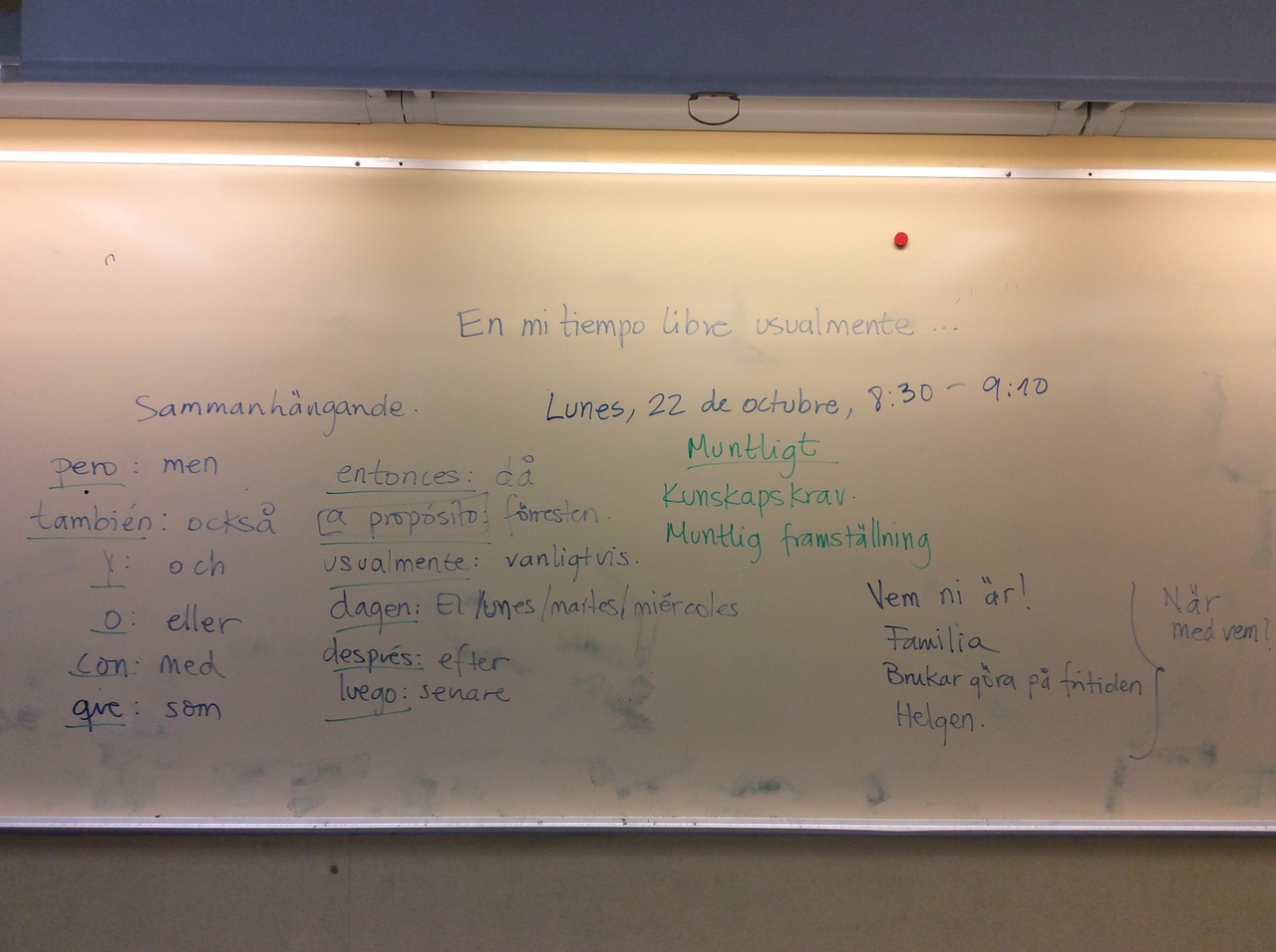 Skolbanken · Gränbyskolan: åk 8: Spanska: ¿Qué vas a hacer este fin de ...