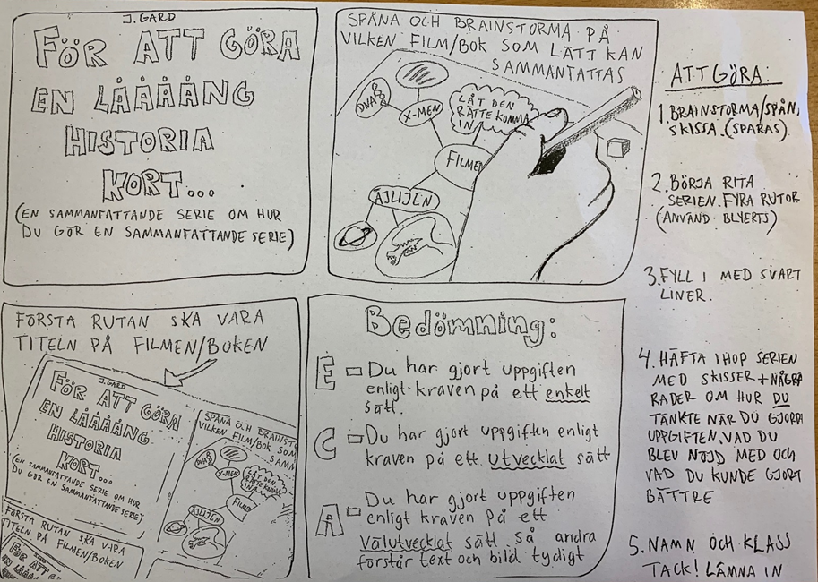 Skolbanken · För att göra en lång historia kort- en sammanfattning i ...