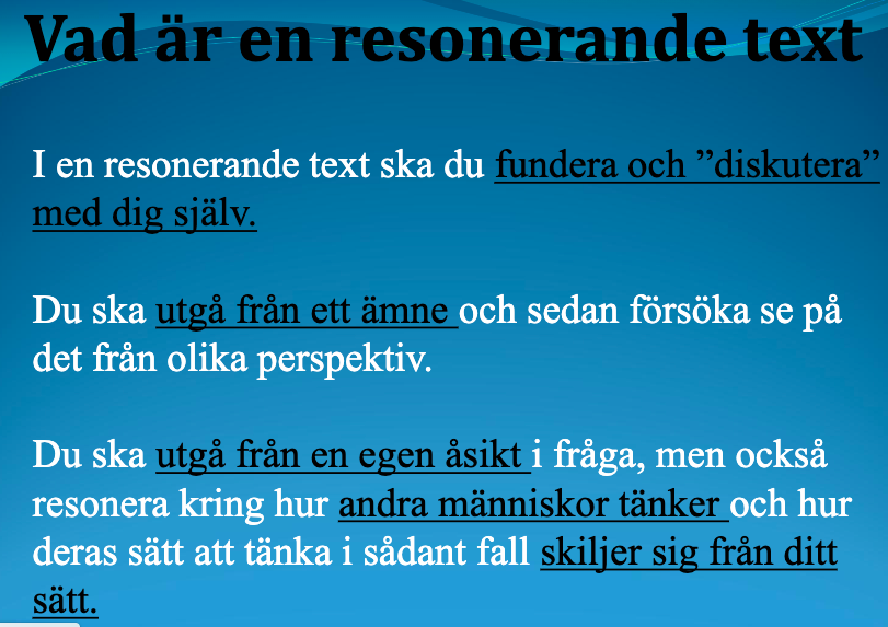 Skolbanken · Resonerande text med källhänvisning och källkritik