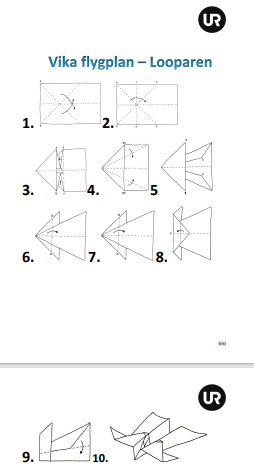 Skolbanken · Fritids - Pappersflygsvikartävling