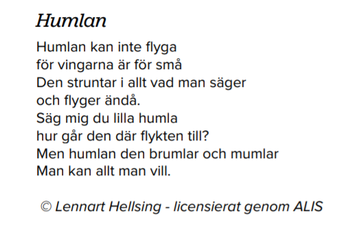 Skolbanken · Åk 5 - dikter