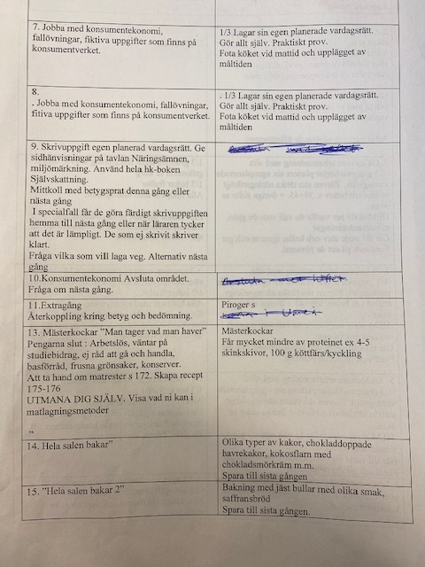 Skolbanken · Planering 9